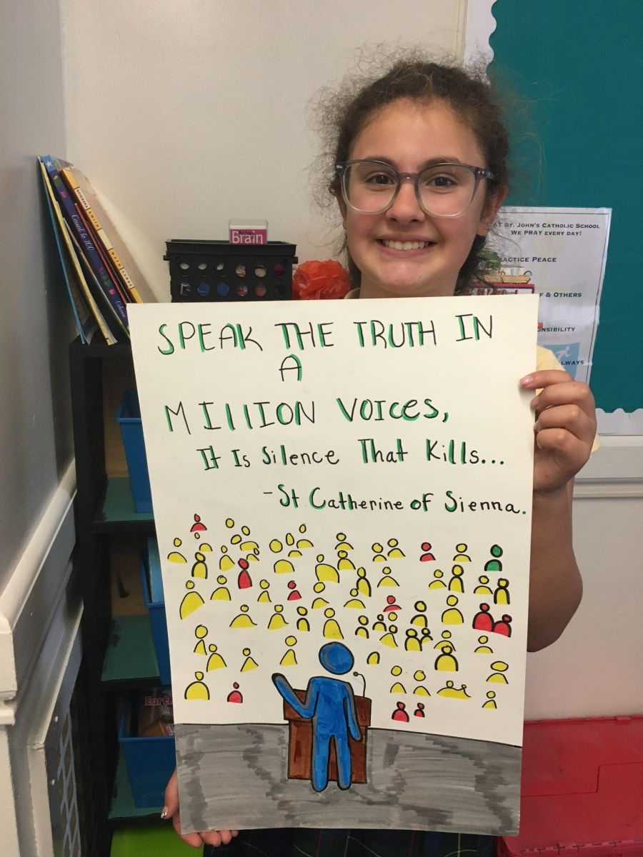 Teens use poster power to inspire change | Diocese of Portland
