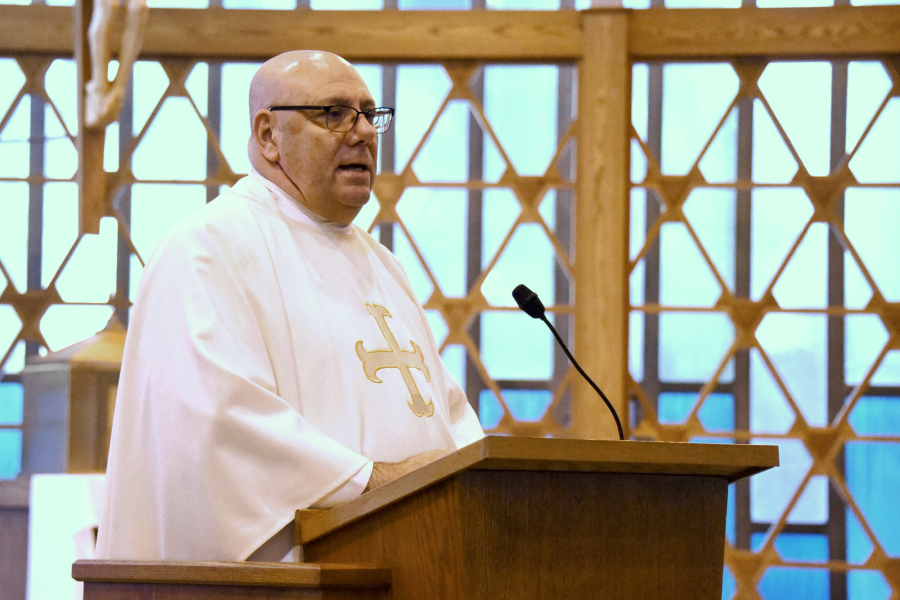 Hundreds gather with Bishop Robert Deeley to celebrate the final Mass ...