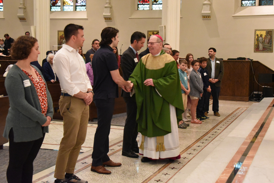 Bishop Robert Deeley celebrates with new Catholics at annual Neophyte ...