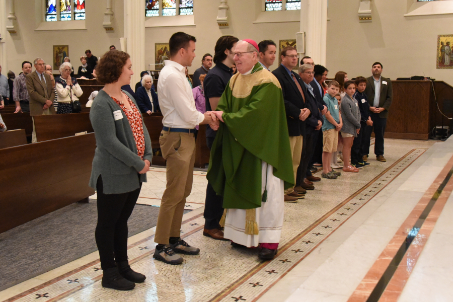 Bishop Robert Deeley celebrates with new Catholics at annual Neophyte ...