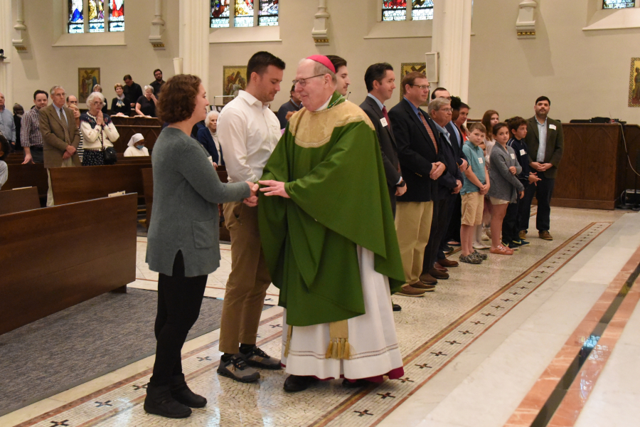 Bishop Robert Deeley celebrates with new Catholics at annual Neophyte ...