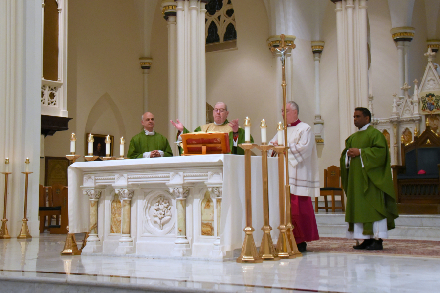 Bishop Robert Deeley celebrates with new Catholics at annual Neophyte ...