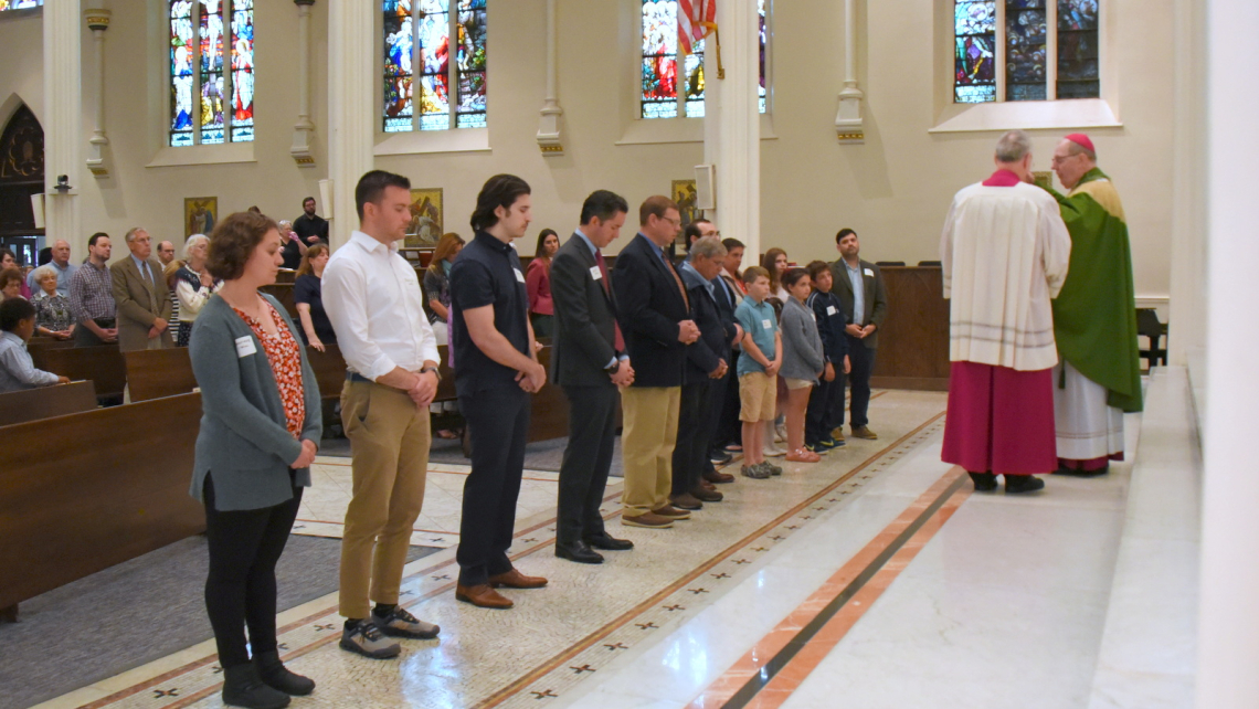 Bishop Robert Deeley celebrates with new Catholics at annual Neophyte ...